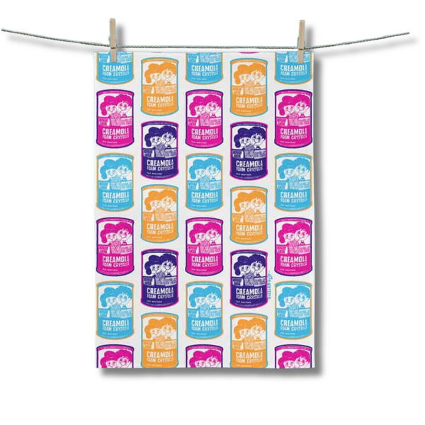 Creamola Foam Tea Towel - Fun, bright, Nostalgic Gift – Eclectic Gift Store